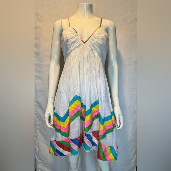 Foley + Corinna | Dresses | Rarefoley Corinna White Rainbow Dress ...